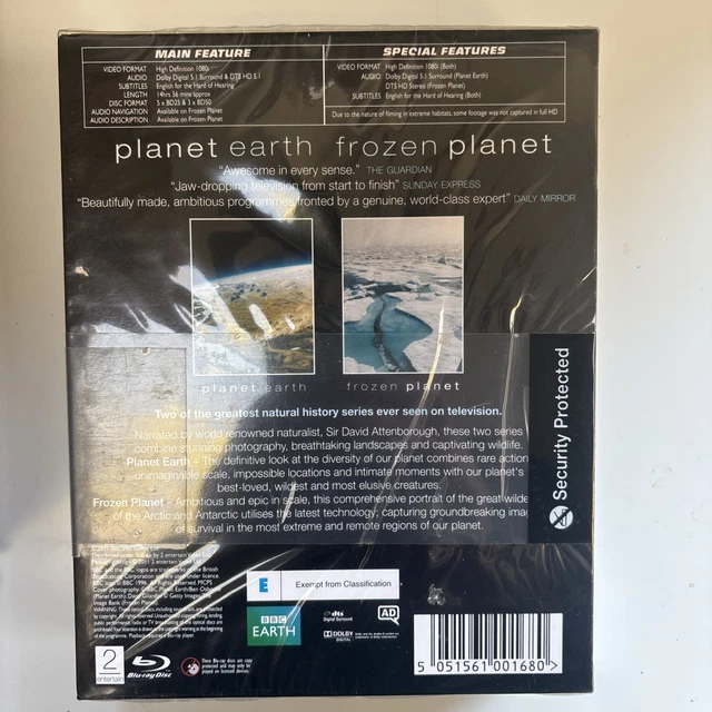 PLANET EARTH FROZEN Planet Blu-ray Sir David Attenborough BBC SEALED £8 ...