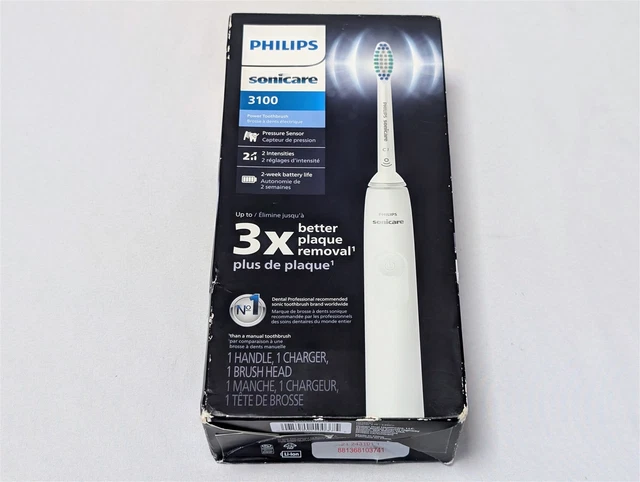 PHILIPS SONICARE 3100 Rechargeable Sonic Power Toothbrush -White ...