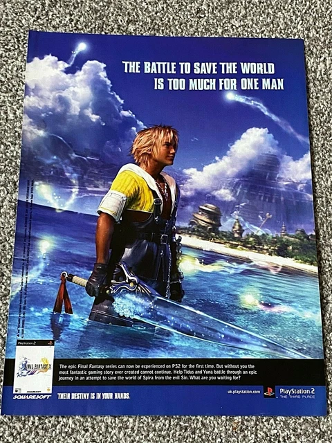 VINTAGE 2002 MAGAZINE Advert Picture Final Fantasy X Playstation2 Game ...