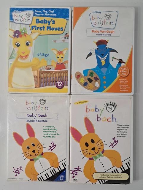 BABY EINSTEIN DVDS 4 First Moves Colors Musical Adventures ...