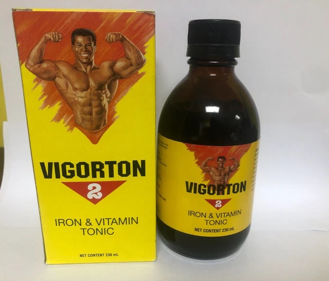 VIGORTON 2 IRON and Multivitamin Tonic Builds the Body 230ml B2 B6 B12 ...