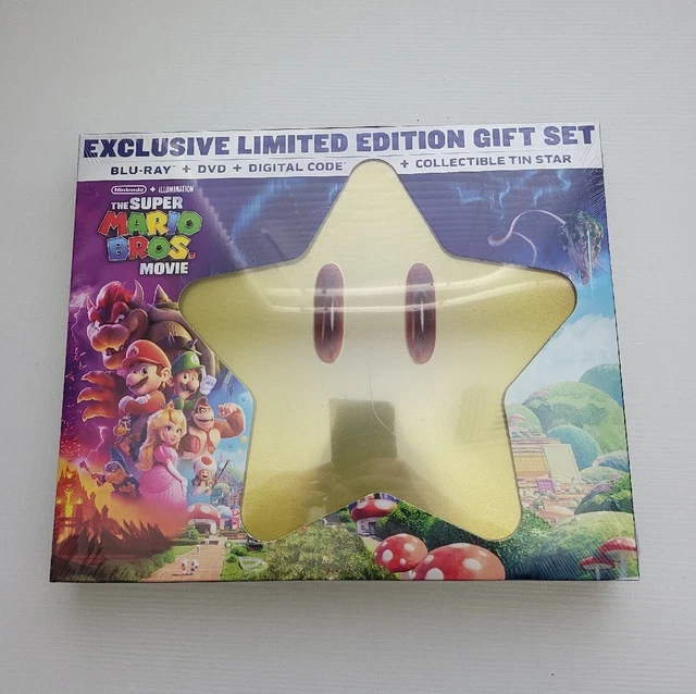 SUPER MARIO BROS Movie Walmart Exclusive 4K Limited Giftset Star Tin ...