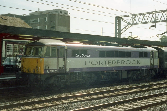 B189N 35MM NEGATIVE Porterbrook Class 87 87002 @ Stafford (4) £2.54 ...