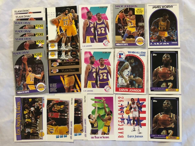 NBA BASKETBALL LAKERS VLADE DIVAC ROOKIE MAGIC Johnson James lotto di ...