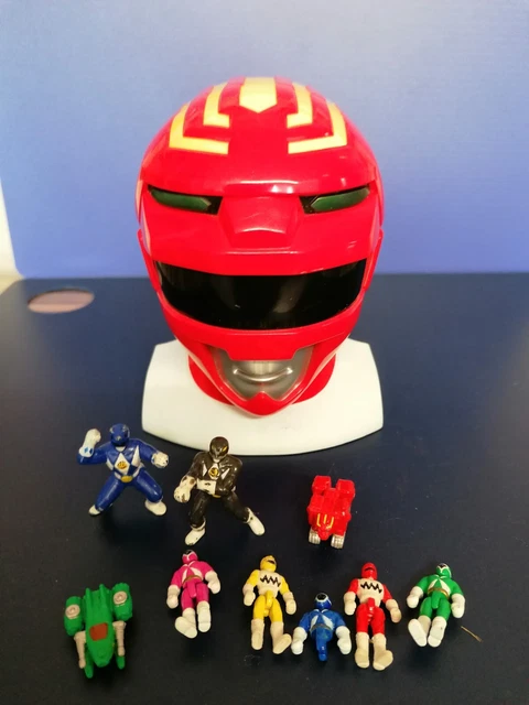 BANDAI 1998 POWER Rangers Micro Mini Head Playset Lost Galaxy Red ...