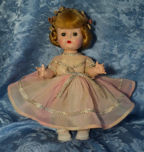 VTG 1950'S &BLOCK CO" "LITTLE MISS ADDIE" DOLL. 11" HIGH.HP. ALL ORIG ...