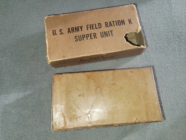WW2 US ARMY Field Ration K Supper Unit Original box for WWII $120.00 ...