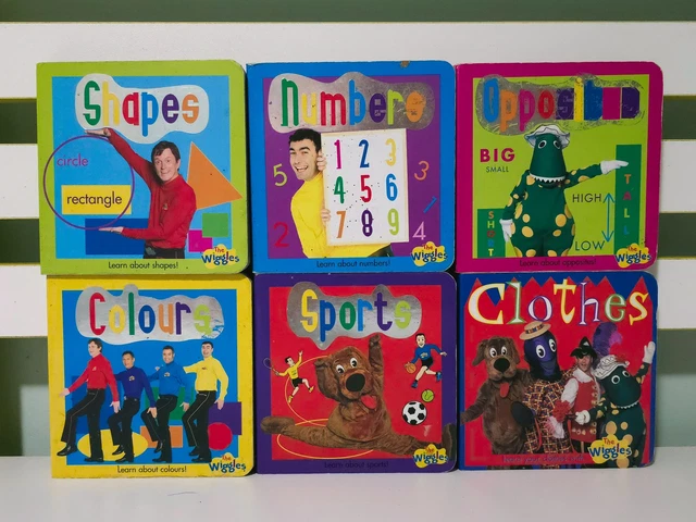 LOT OF 6X The Wiggles Learning Board Books: Shapes, Colours, Sports ...