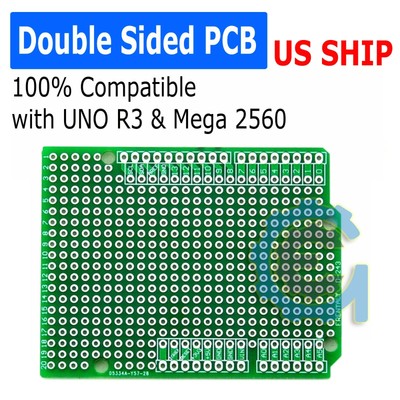 PROTOTYP PCB FÜR Arduino UNO R3 Shield Board FR-4 - 2mm+2.54mm Pitch Do ...