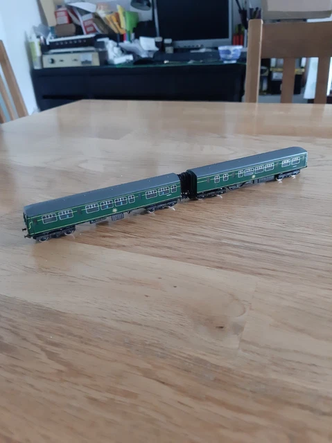 DMU N GAUGE BR 2 Car M50313 Powered and M58055 Trailer Car £40.00 ...