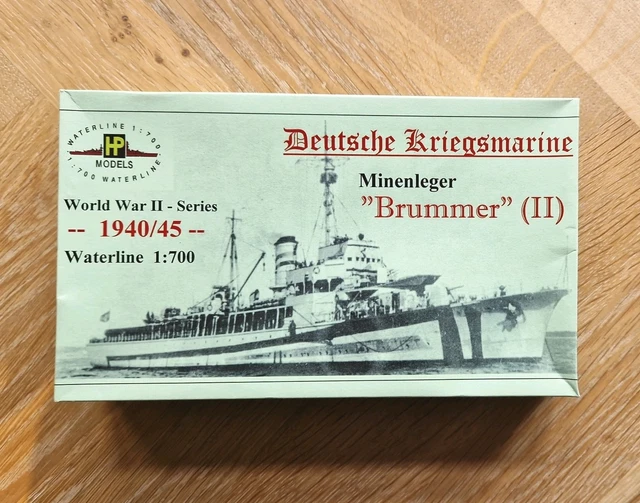 HP MODELS 1/700 German Minelayer "Brummer" (Ii) Rare 1998 Resin Kit £49 ...