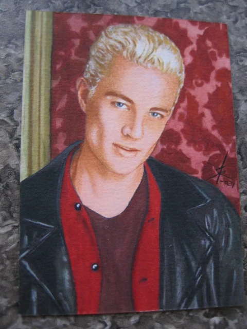 BUFFY THE VAMPIRE Slayer Original SPIKE Sketch/Art ACEO Card $61.88 ...