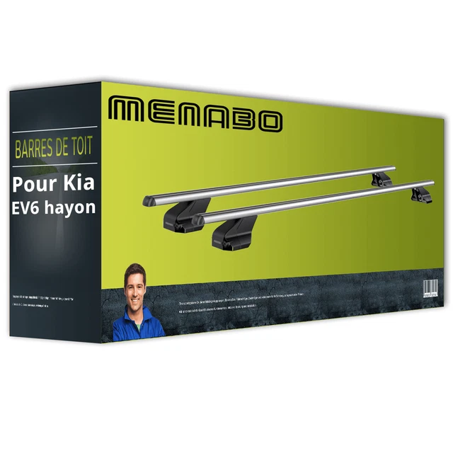 BARRES DE TOIT aluminium pour Kia EV6 hayon type CV Menabo NEUF EUR 97 ...