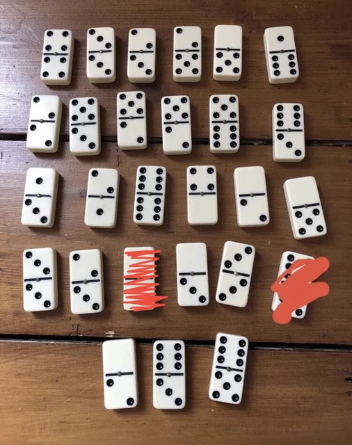 VINTAGE WADDINGTONS CLUB Dominoes Ivory Finish SPARES - Price For One ...