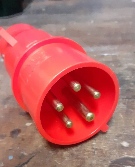 CEKON CEE 32A Starkstrom Stecker Rot 5-polig 400V EUR 2,50 - PicClick DE