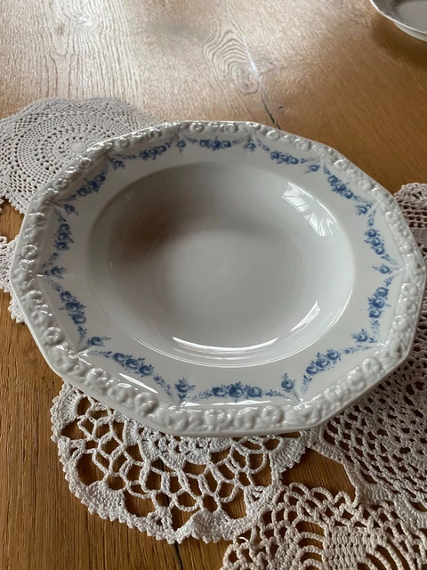 ROSENTHAL MARIA SOUP plate rose edge blue £4.37 - PicClick UK