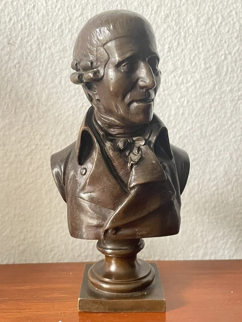 BRONZE JOSEPH HAYDN Bust Ferdinand Barbedienne Paris circa 1900 Bust ...