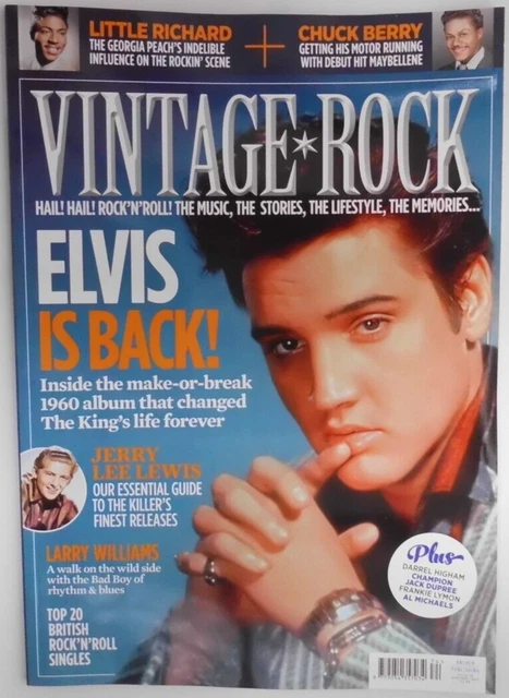 VINTAGE ROCK MAGAZINE April/May 2025 Elvis, Jerry Lee Lewis, Little ...
