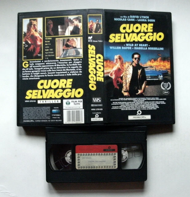VHS CUORE SELVAGGIO (1990) Nicolas Cage -Laura Dern -D. Linch -Rcs H.v ...