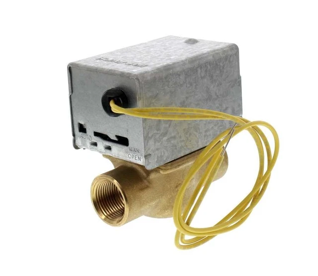 HONEYWELL V8043D1031 ZONE Valve 2 Way On-Off Actuator & Valve Assembly ...