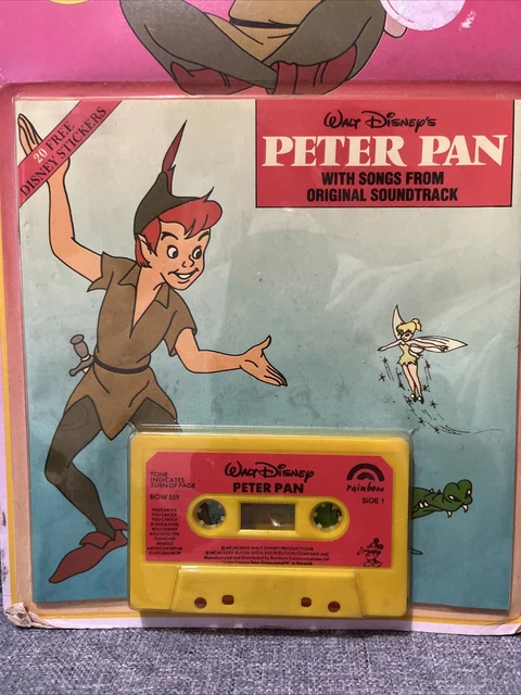 WALT DISNEY THE Story Of Peter Pan Read Along Book & Cassette Tapes New ...