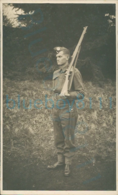 WW2 SOUTH WALES Borderers Soldier with rifle Portrait Photo £11.87 ...