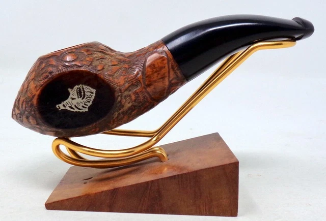 BELLE PIPE EN bruyère et ébonite avec incrustation Sanglier - Jamais ...