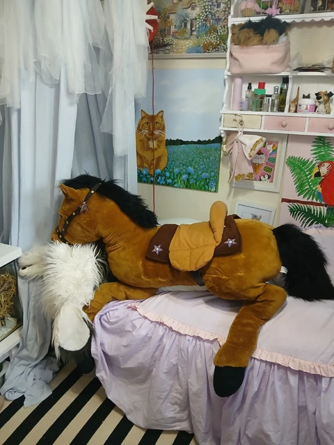 RARE ANIMAL VALLEYFROM TOYS R UsHUGE Plush Sit On Pony HorseApprox 4 ...