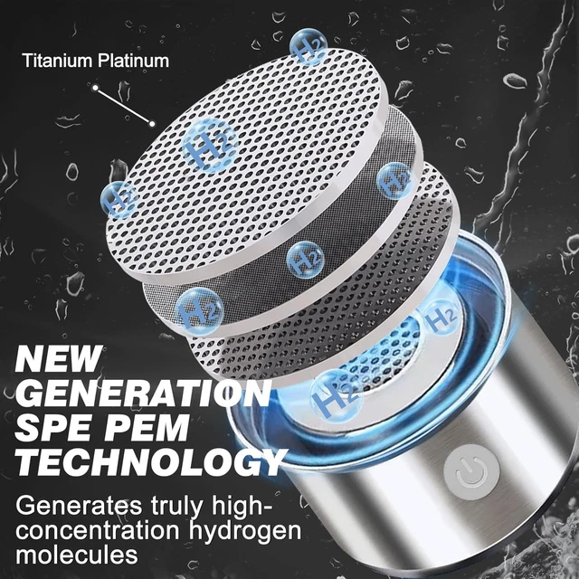 HYDROGEN WATER BOTTLE, Hydrogen-Rich Water Generator Bottles -Upgraded ...
