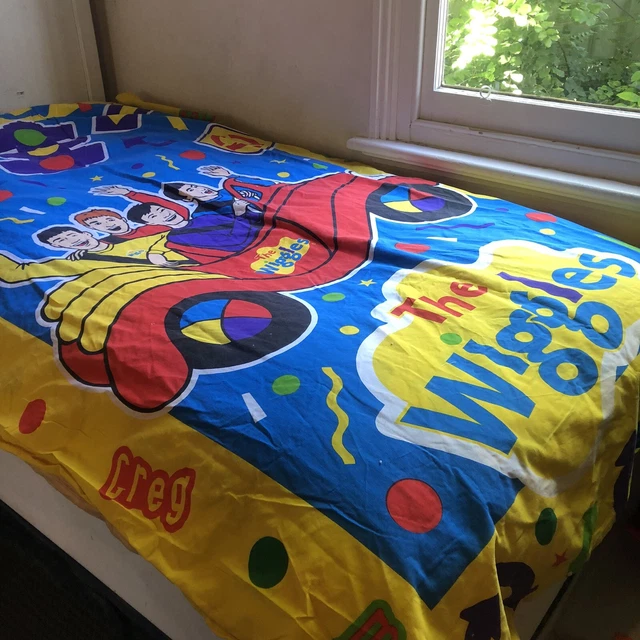 VINTAGE 1998 WIGGLES Old Line Up SB Quilt Cover Jeff Anthony Greg ...