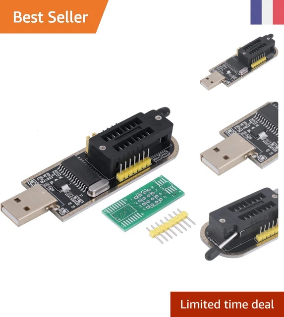 PROGRAMMATEUR USB CH341A LCD pour EEPROM 24/25 - Écran et Compatibilité Multiple EUR 13,99 ...