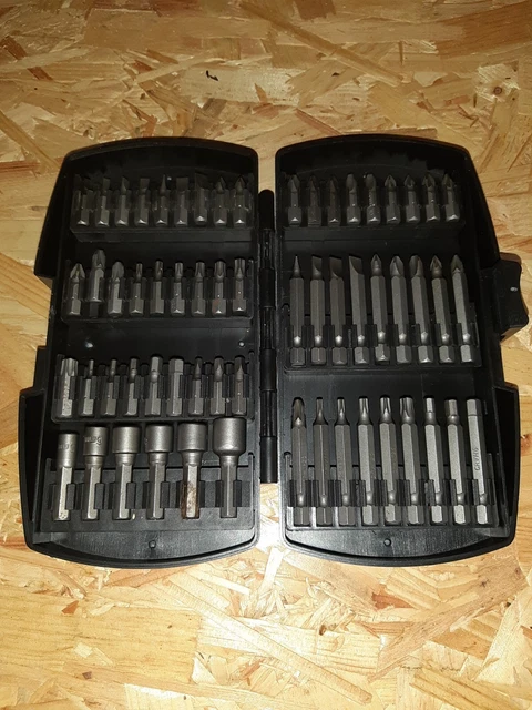 WORKZONE 60 PIECE Screwdriver Bit Set, In Plastic Case, Slotted, Pz ...