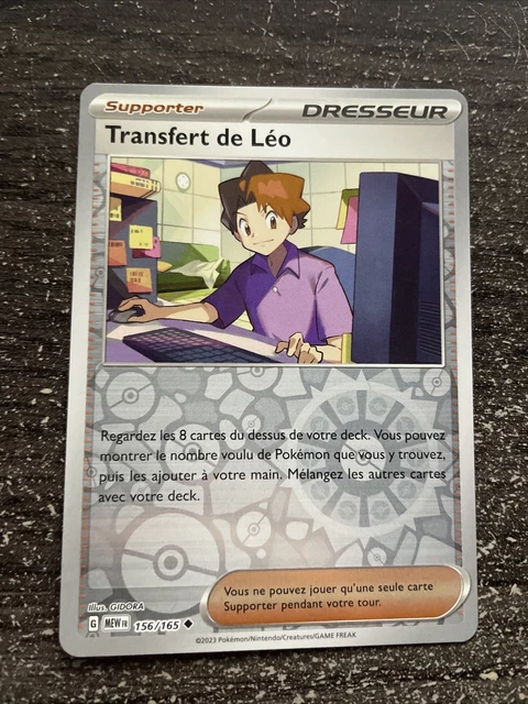 TRANSFERT DE LÉO Reverse - Pokémon 156/165 Ev3.5 Ecarlate Et Violet Mew ...