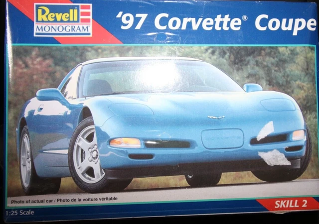 REVELL / MONOGRAM '97 CORVETTE COUPE 1/25 scale car plastic model kit ...