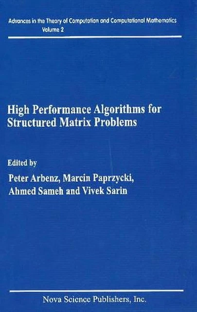 HIGH PERFORMANCE ALGORITHMS for Structured Matrix Problems by Peter ...