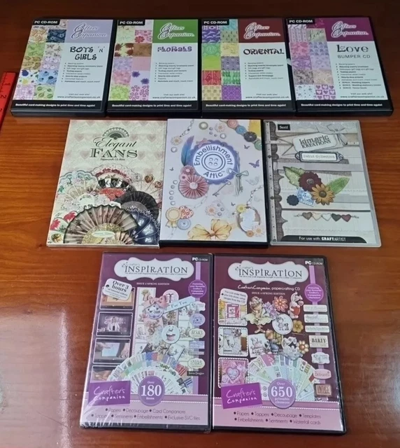 CRAFTERS COMPANION PAPERCRAFT DVD Collection Bundle Serif Sheen £14.99 ...