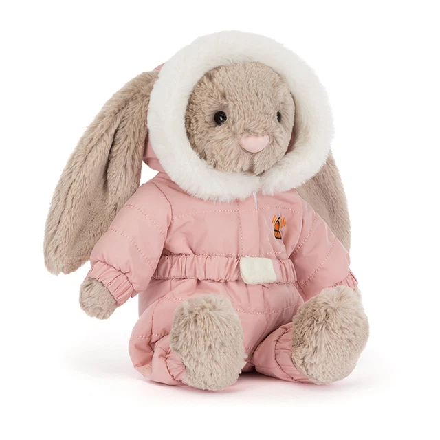 JELLYCAT BASHFUL BUNNY Snow Suit 23cm- Winter Wonderland Plush - BNWT ...