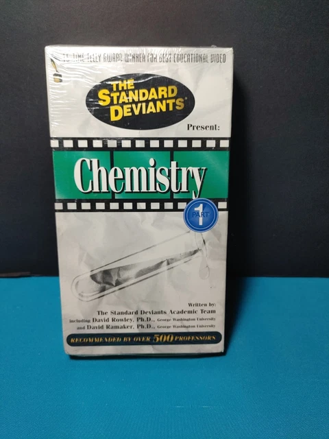 THE STANDARD DEVIANTS Chemistry Part 1 VHS tape & sleeve SEALED $9.50 ...
