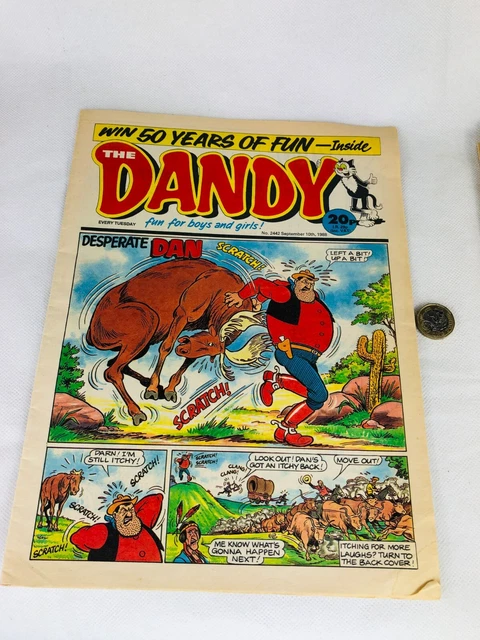 THE DANDY COMIC September 1988 Vintage Funny Classic Desperate Dan ...