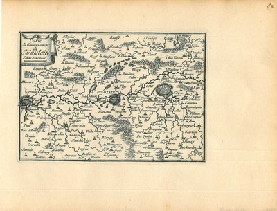 MAP OF SAINT-GHISLAIN and Mons £88.03 - PicClick UK