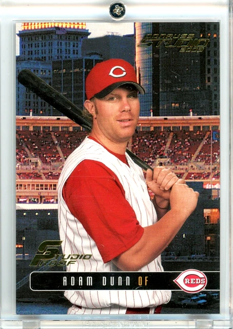 EXTRÊMEMENT RARE ADAM Dunn 2003 Donruss Studio Proof #114 REDS **003/ ...