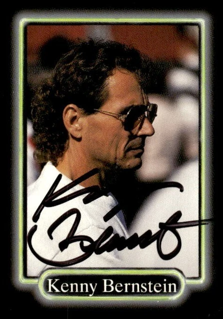 SIGNATURE KENNY BERNSTEIN 1990 Maxx #81 - Nascar Sur Carte Auto EUR 9 ...