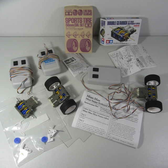 MINI-SUMO TETHERED ROBOT Kit Lot, Tamiya Double Gearbox,... Manitoba ...