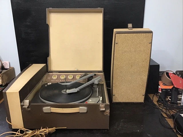 RARE VINTAGE GARRARD Model 2000 Philips Stereophonic Record Player For ...