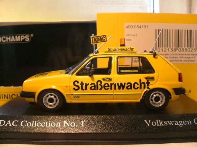VERY RARE MINICHAMPS 1/43 1985 Volkswagen Golf Mk 2 Adac Outstanding ...