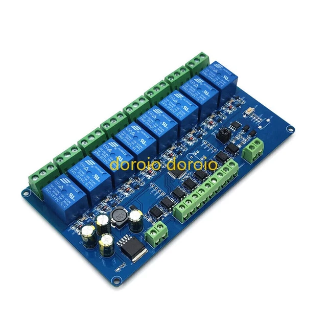 7-30V 8CHANNEL MODBUS Relay Module RS485 TTL UART Multifunction Control ...