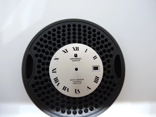 UNIVERSAL GENEVE WHITE Shadow Automatic Ultra-Slim Zifferblatt, watch ...