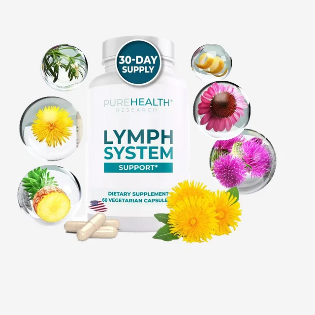 PUREHEALTH RESEARCH LYMPH System Reduces Swelling Lymphatic Support ...