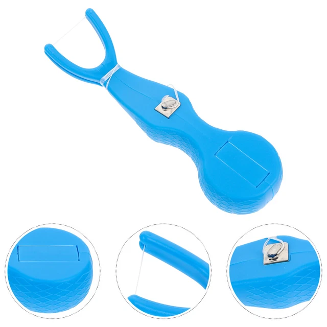 DENTAL FLOSS FLOSSER Handle Reusable Pick Replacement Optional Travel £ ...