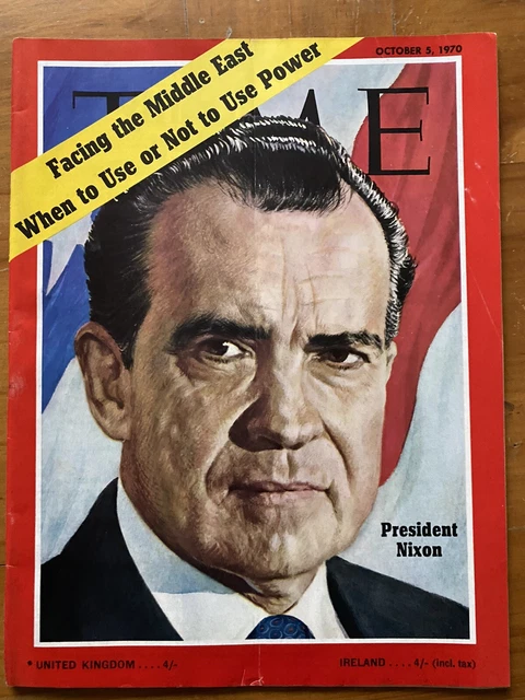 TIME MAGAZINE 1970 President Nixon Soviets Middle East Moon Luna 16 Ads ...